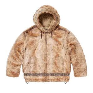 Supreme Faux Fur Parka - Brown