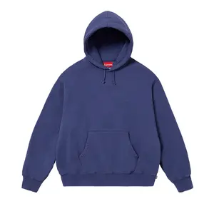 Supreme Satin Appliqué Hooded Sweatshirt - Blue