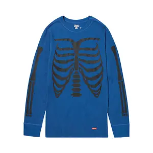 Supreme X Hanes Bones Thermal Crew (1 Pack) 'blue' Blue