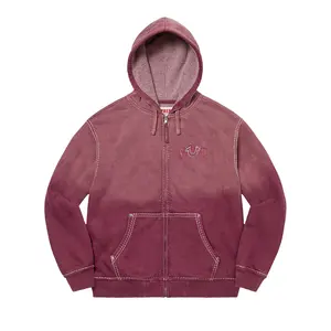 Supreme X True Religion Zip Up Hooded Sweatshirt - Red