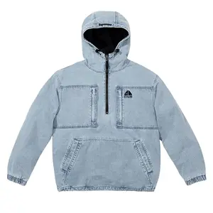 Supreme X Nike Acg Denim Pullover 'washed - Blue