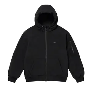 Supreme Windstopper Zip Up Hooded Sweatshirt - Black