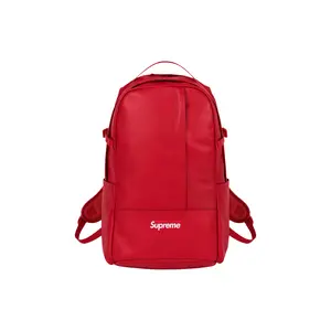 Supreme Supreme Leather Backpack Red