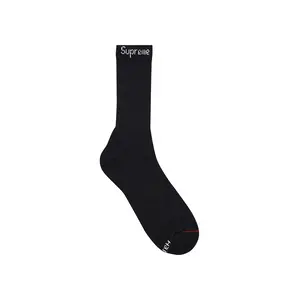 Supreme X Hanes Crew Socks - Black