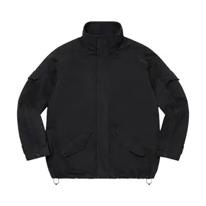 Supreme Brushed Twill Zip Jacket - Black