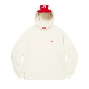 Supreme Brim Zip Up Hooded Sweatshirt 'stone - Cream