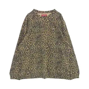 Supreme Small Box Long-sleeve Tee 'leopard - Tan