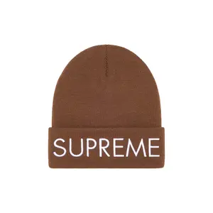 Supreme Capital Beanie Brown