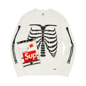 Supreme Supreme X Hanes Bones Thermal Crew Cream
