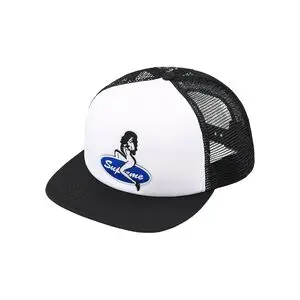 Supreme Pin Up Mesh Back 5-panel Cap - Black