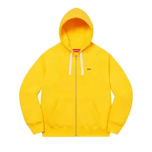Supreme Drawcord Zip Up Hooded Sweatshirt - Yellow