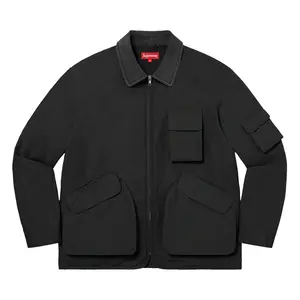Supreme Cotton Utility Jacket - Black
