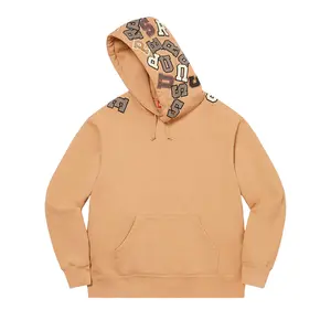 Supreme Scattered Appliqué Hooded Sweatshirt - Tan