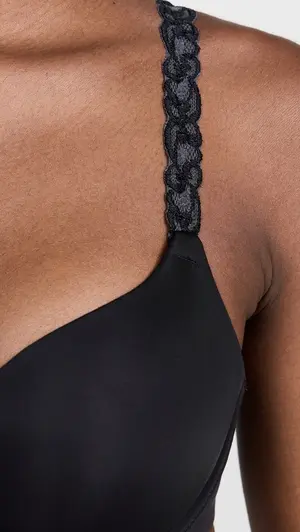 Natori Pure Luxe Push-up Underwire Bra - Black Combo