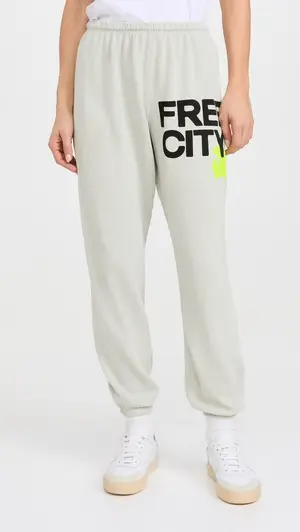 FREECITY Lightweight French Terry Sweatpants - Stardust
