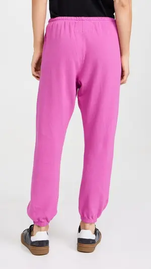 FREECITY Lightweight French Terry Sweatpants With Logo Print - Tokyo Pink/red