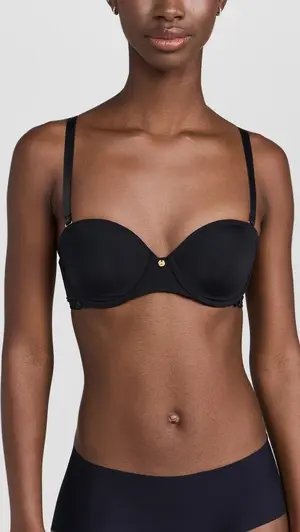 Natori Pure Luxe Strapless Contour Underwire Bra - Black Combo