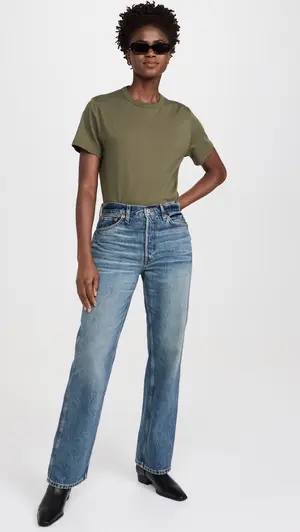 Sold Out NYC Perfect Jersey Tee - Olive