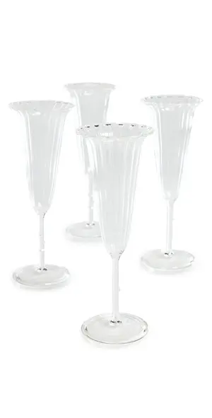 SOPHIE LOU JACOBSEN Angel Flute Glasses - Clear