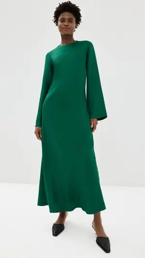 RÓHE Minimal Wide Sleeved Silk Dress