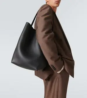 THE ROW N/s Park Large Leather Tote Bag