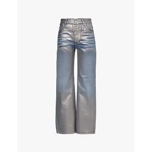 MISBHV Coated Dirt Low-rise Straight-leg Denim Jeans