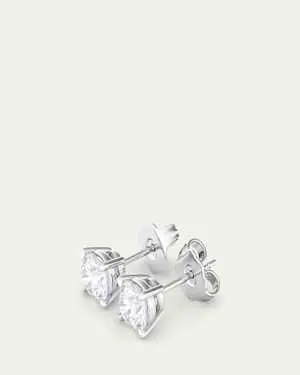 HAUTECARAT 18k Lab Grown Diamond Stud Earrings, 4.0tcw