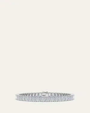 HAUTECARAT 18k Gold Lab Grown Diamond Tennis Bracelet - White Gold