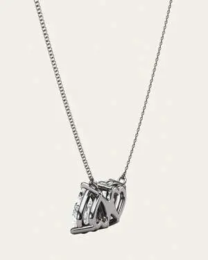 HAUTECARAT 18k Gold Heart Shape Lab Grown Diamond Necklace