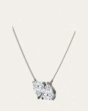 HAUTECARAT 18k Gold Heart Shape Lab Grown Diamond Necklace