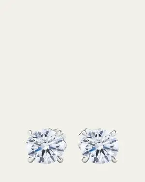HAUTECARAT 18k Diamond Stud Earrings - White Gold