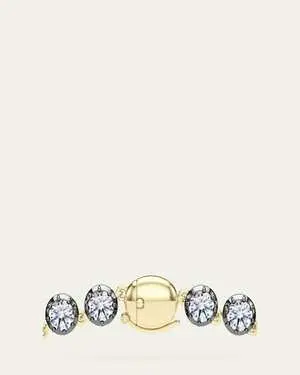 HAUTECARAT 18k Gold Georgian Cut Lab Grown Diamond Necklace