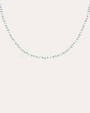 HAUTECARAT 18k Mixed Shape Lab Grown Diamond Necklace - White Gold