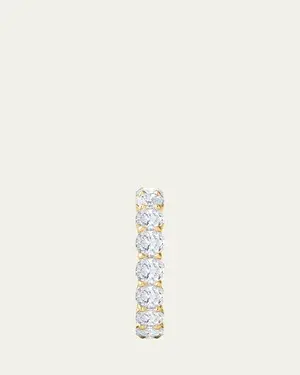 HAUTECARAT 18k 6.0tcw Oval Lab Grown Diamond Eternity Ring - Gold