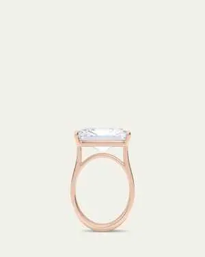 HAUTECARAT Radiant Lab Grown Diamond East-west Band - Rose Gold