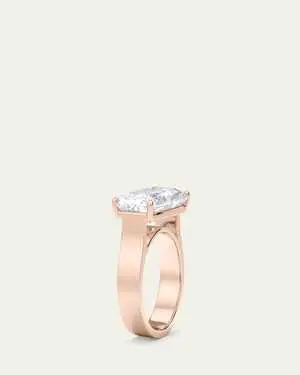 HAUTECARAT Radiant Lab Grown Diamond East-west Band - Rose Gold