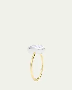 HAUTECARAT Two Tone 18k Lab Grown Diamond Ring 3.0tcw - Gold