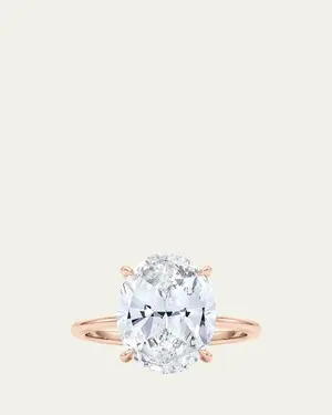 HAUTECARAT 18k 3.0tcw Lab Grown Diamond Ring - Rose Gold