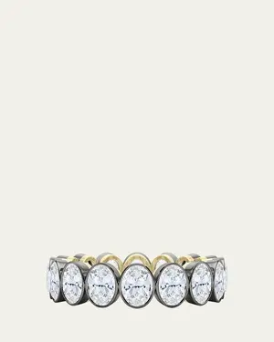 HAUTECARAT 18k Gold Tcw Lab Grown Diamond Eternity Band - Black/yellow Gold
