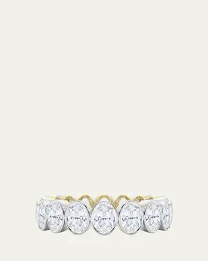 HAUTECARAT HauteCarat 18K Gold 7.5tcw Lab Grown Diamond Eternity Band White/yellow Gold