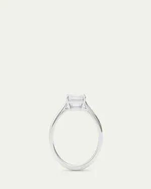 HAUTECARAT 18k Emerald Lab Grown Diamond Ring