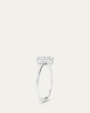 HAUTECARAT 18k Emerald Lab Grown Diamond Ring
