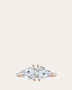 HAUTECARAT 18k Heart Lab Grown Diamond Ring