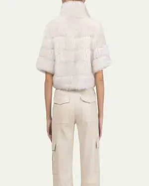 Gorski Reversible Merinillo Shearling Bolero