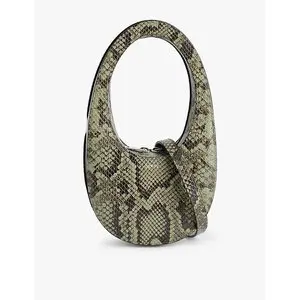 Coperni Snake-print Leather Crossbody Bag