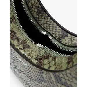 Coperni Snake-print Leather Crossbody Bag