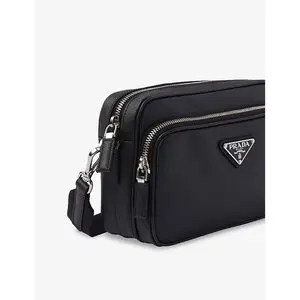Prada Brand-plaque Saffiano Leather Shoulder Bag