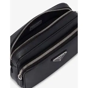 Prada Brand-plaque Saffiano Leather Shoulder Bag