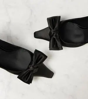 Dolce & Gabbana Bow-detail Satin Pumps