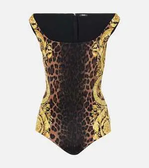 Versace Barocco Silk Bodysuit